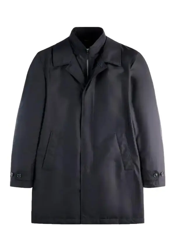FAY Technical Poplin Raincoat - Blue