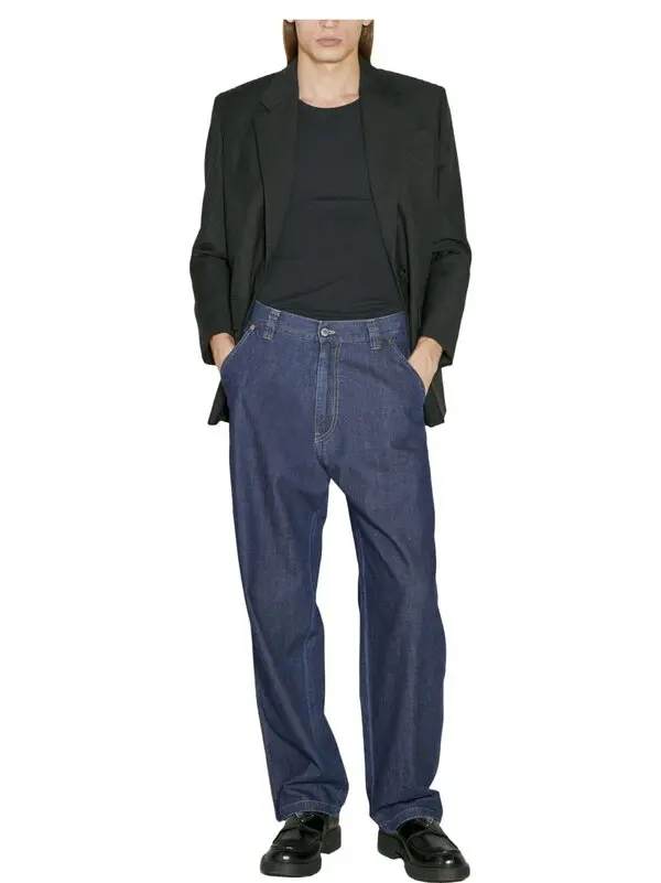 Prada Multi-pocket Denim Trousers - Blue