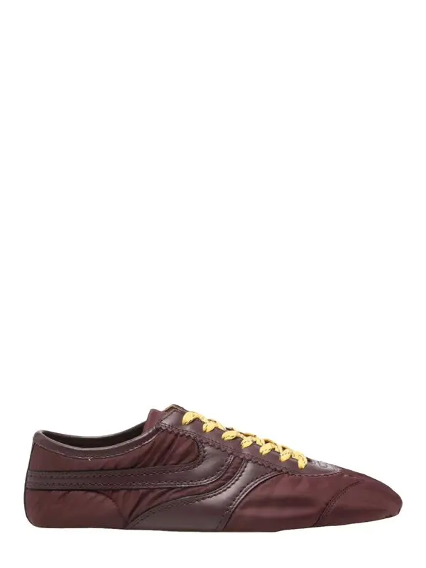 Dries Van Noten Round Toe Lace-up Sneakers - Red
