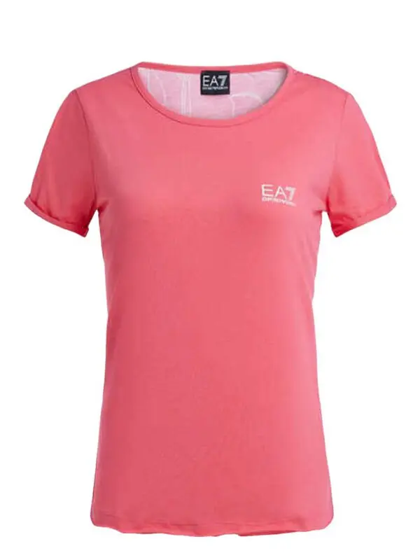 EA7 Round Neck Logo T-shirt - Red