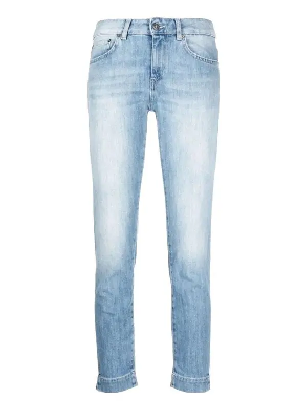 DONDUP Slim Fit Cropped Jeans - Blue