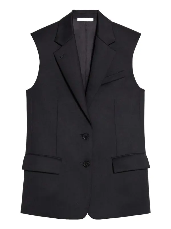 Helmut Lang Single-breasted Tailored Gilet - Black