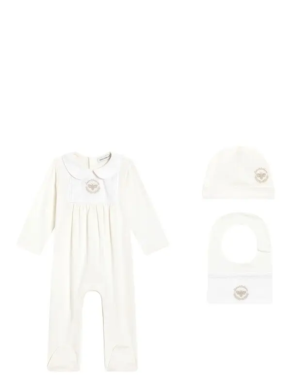 Dolce & Gabbana Embroidered Bee Babygrow Set - White