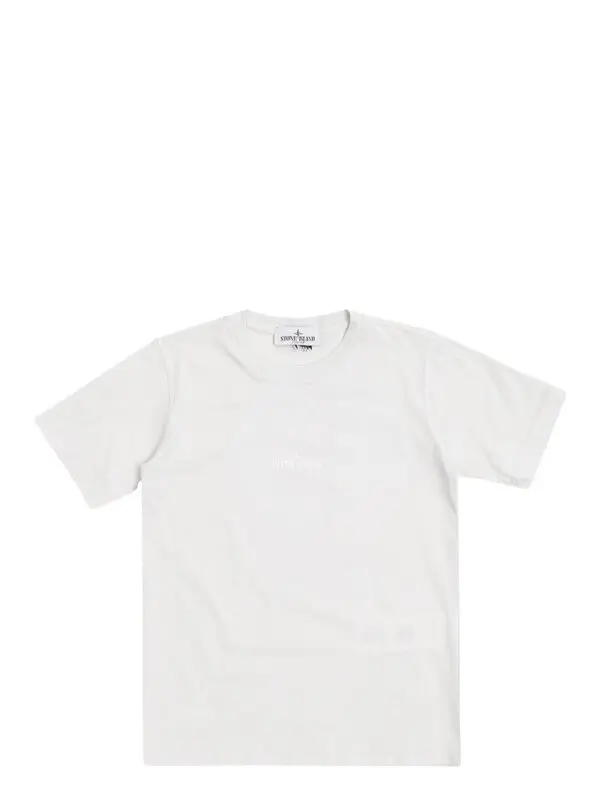 Stone Island Cotton Compass Print T-shirt - Pearl Gray