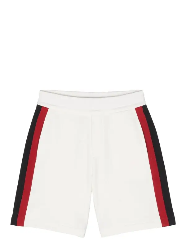 Moncler Logo Patch Wide-leg Shorts - White