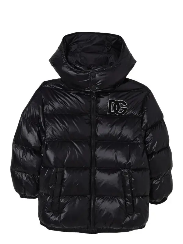 Dolce & Gabbana Dg Logo Padded Jacket - Black