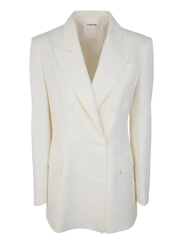 P.a.r.o.s.h Double-breasted Blazer - White