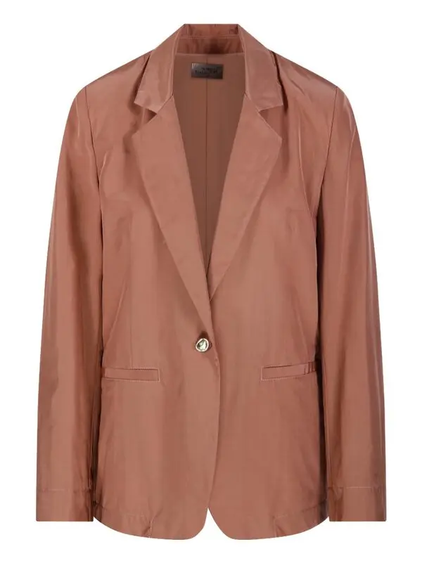 FORTE_FORTE Boxy Jacket - Brown