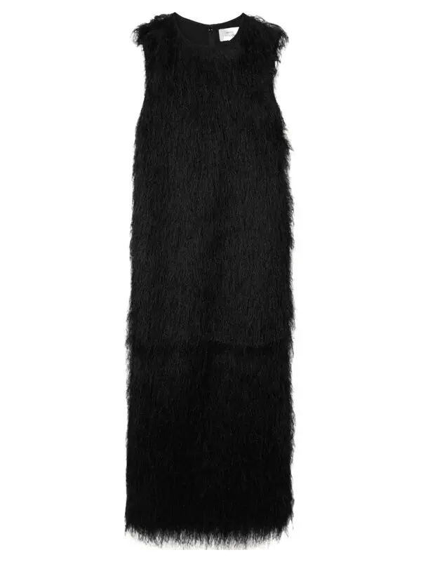 Loulou De Saison Shag-knit Maxi Dress - Black