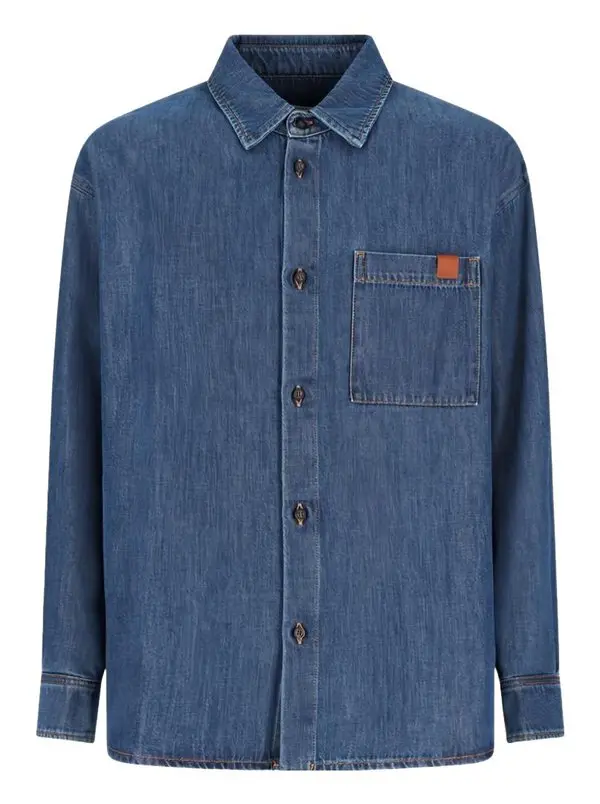 DARKPARK Casual Long-sleeved Shirt - Blue