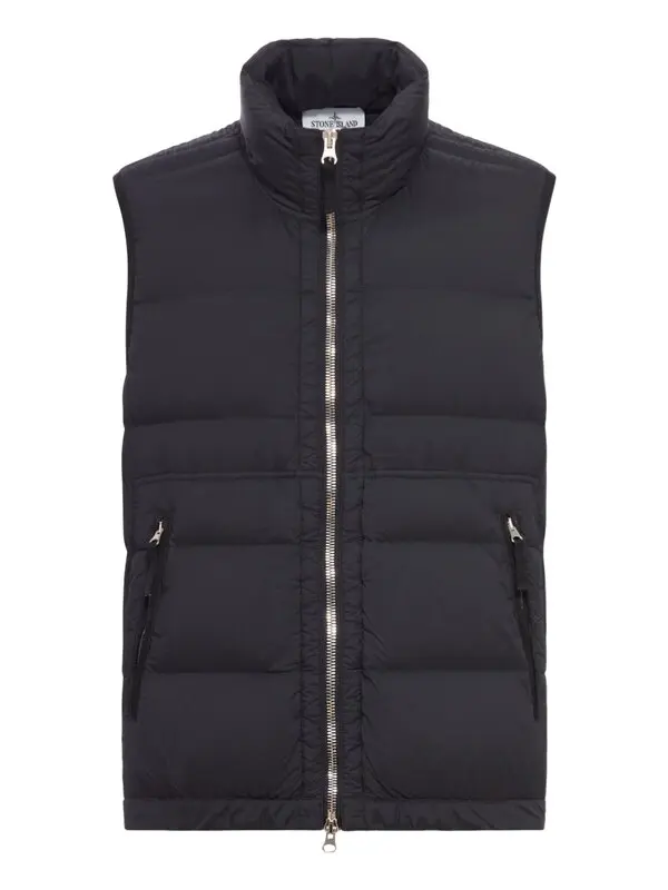 Stone Island Padded Zip-front Vest - Black