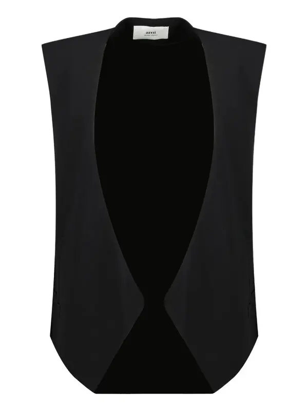 Ami V-neck Waistcoat - Black