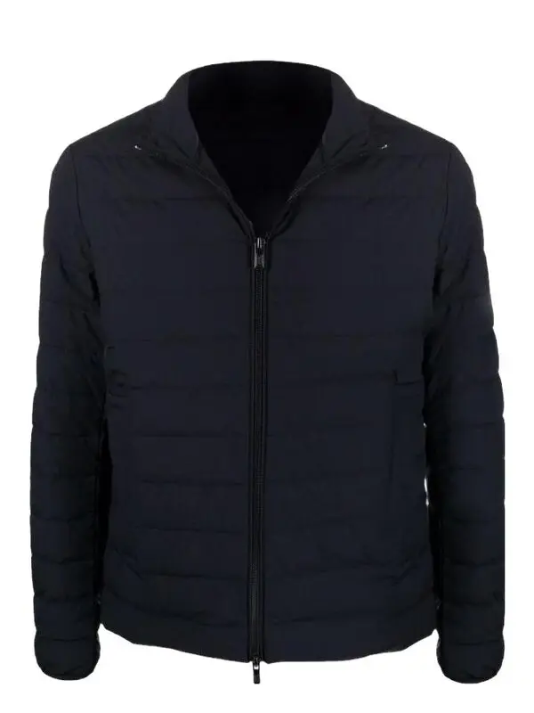 Emporio Armani High Neck Padded Jacket - Navy Blue