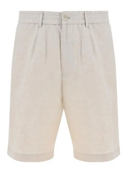 Brunello Cucinelli Bermuda Shorts With Elasticated Waist - Nude