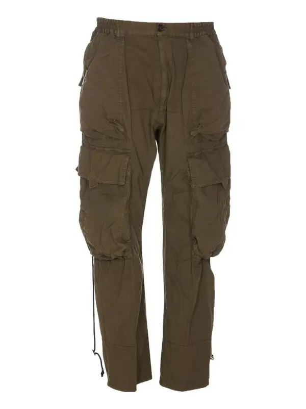 Dsquared2 Embossed-logo Cargo Trousers - Green