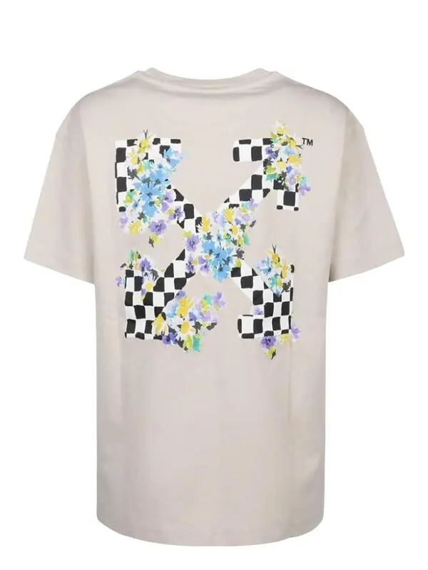 Off-White Check Arrows Print T-shirt - Multicolor