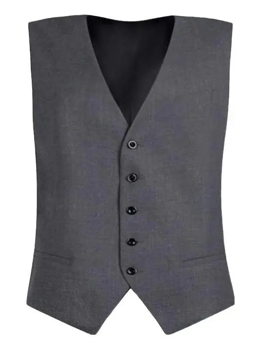 THE FRANKIE SHOP Gelso Waistcoat - Dark Grey Mixed Colors