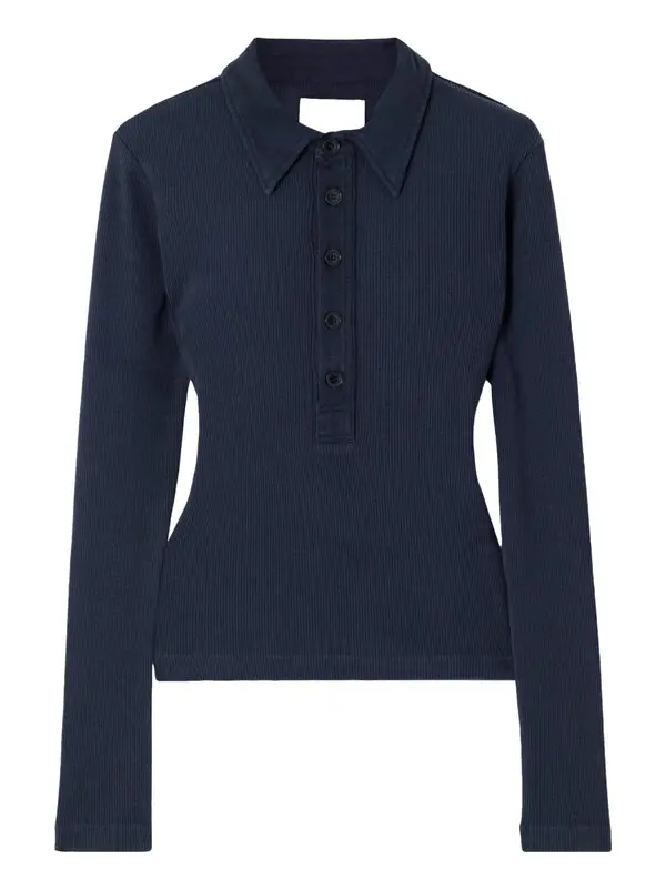 Citizens Of Humanity Long-sleeved Polo Shirt - Navy
