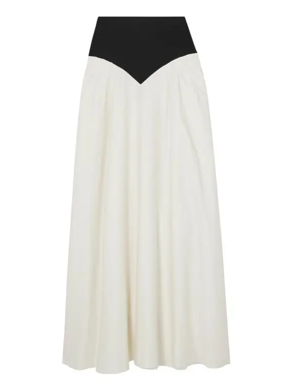 Gabriela Hearst Mel Midi Skirt - Ivory