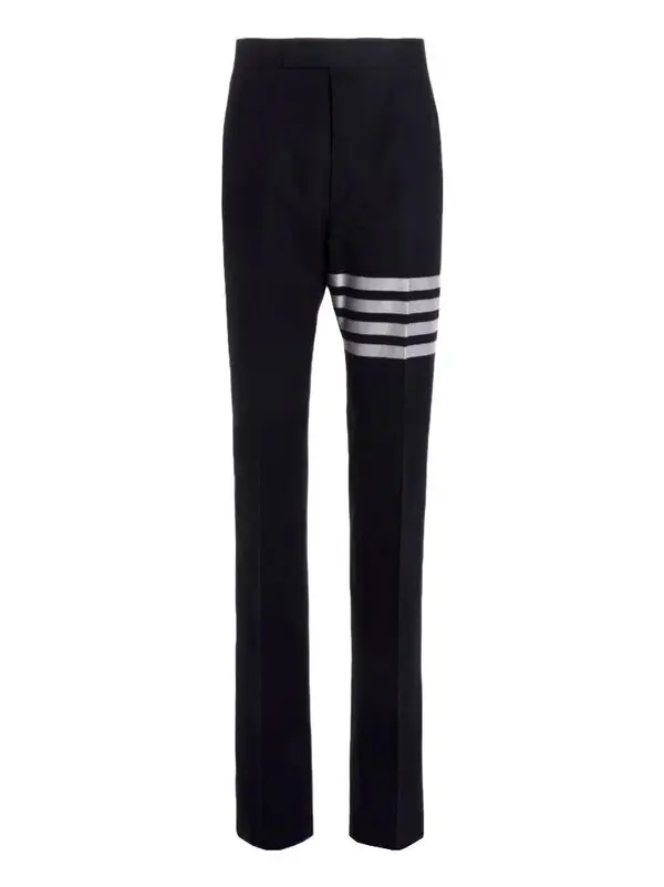 Thom Browne 4-bar Stripe Tailored Trousers - Navy Blue