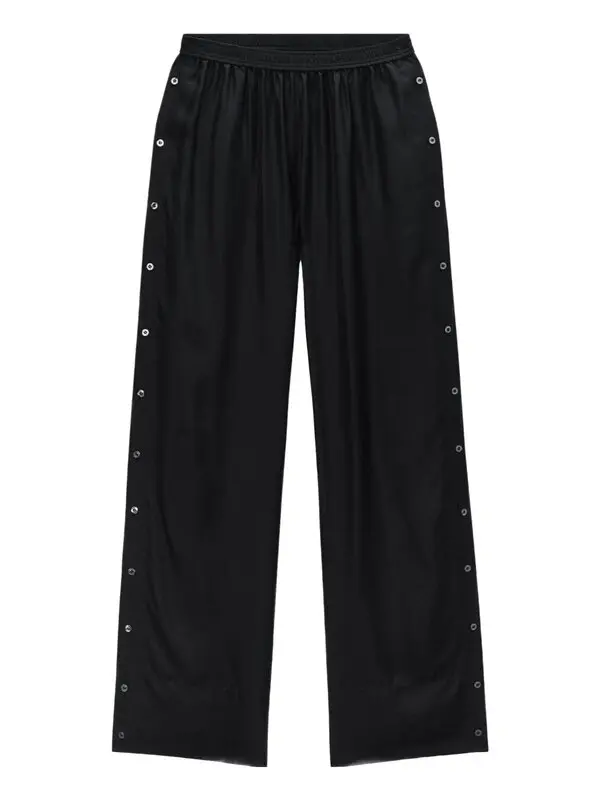 Alexander Wang Side Placket Wide Leg Pants - Black