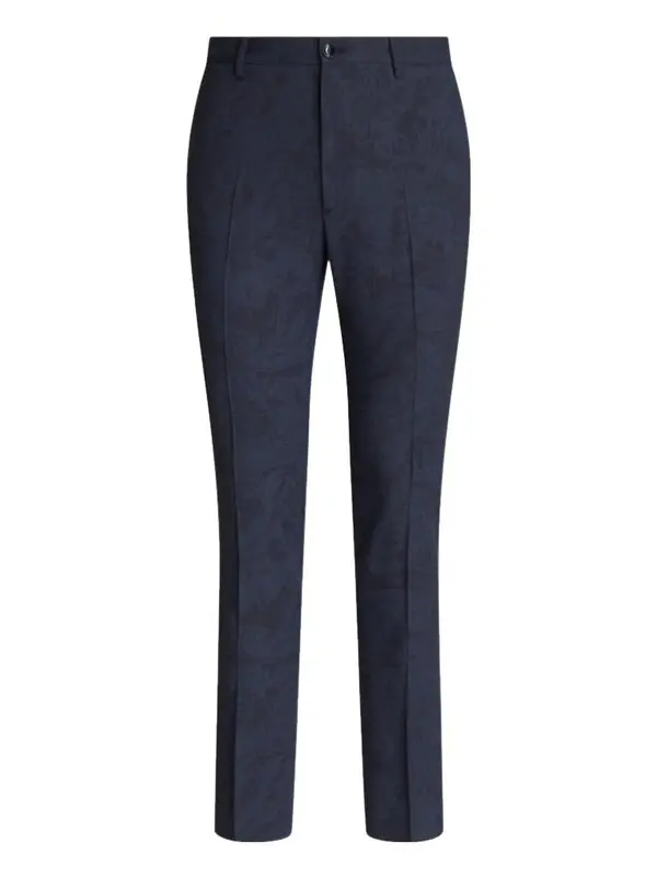 Etro Straight Leg Tailored Trousers - Black