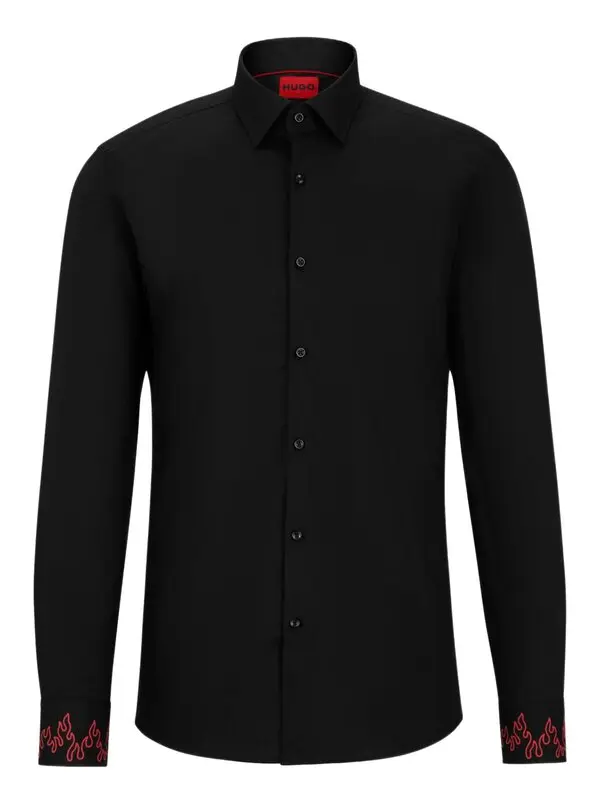 Hugo Boss Cotton Shirt - Black