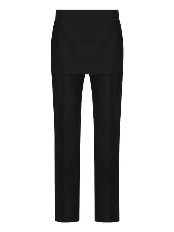 Givenchy Skirt Detail Trousers - Black