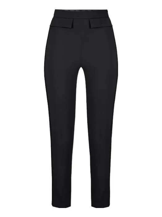 Elisabetta Franchi Stretch Cropped Trousers - Black