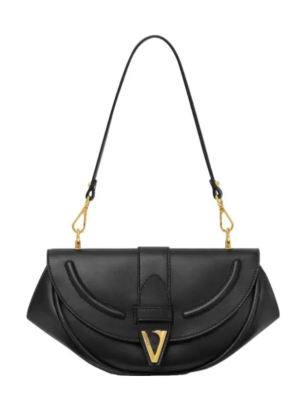 Versace Virtus Medium Shoulder Bag - Black