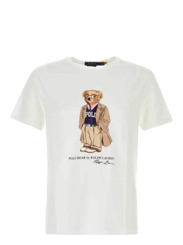 Polo Ralph Lauren Polo Bear Printed Crewneck T-shirt - White