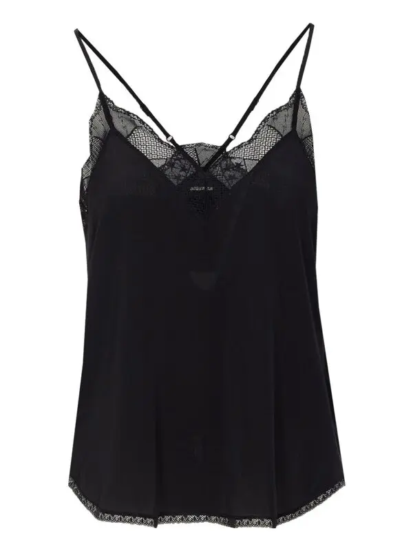 Zadig&Voltaire Christy Lace Trimmed Camisole - Black