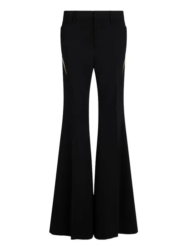 Dsquared2 Cut-out Detailed Flared Trousers - Black