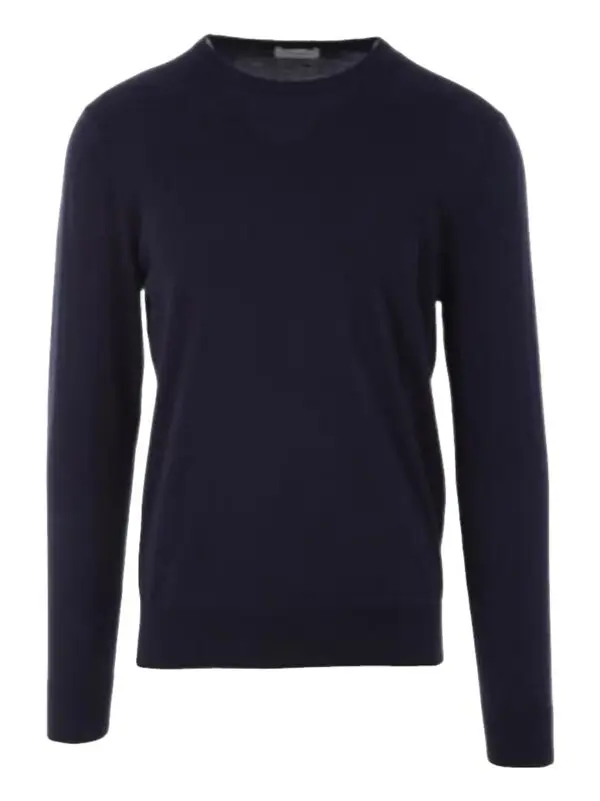 BALLANTYNE Crew Neck Long Sleeve Knitwear - Black