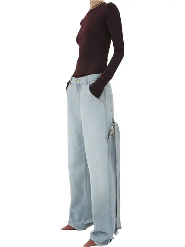 DARKPARK Lisa Relaxed-fit Straight-leg Jeans - Gray