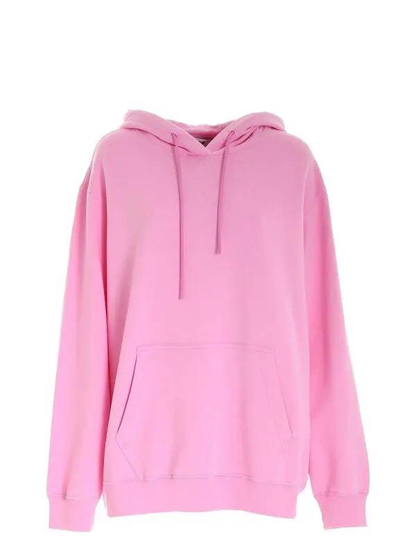 MSGM Oversized Cotton Hoodie - Pink