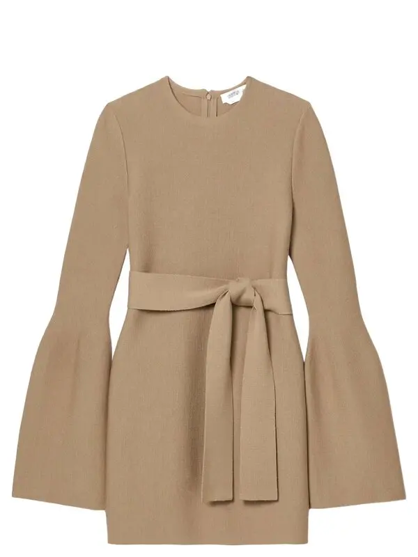 Gabriela Hearst Tenas Dress With Bell Sleeves - Camel