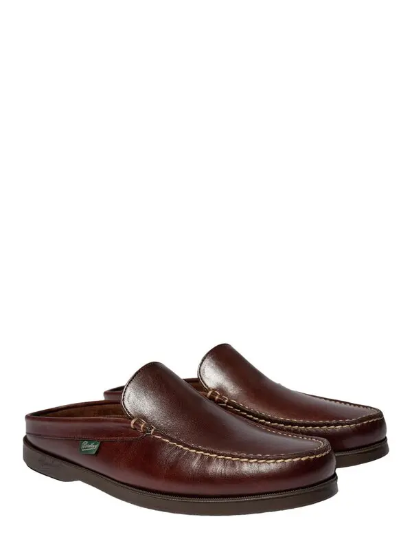 Paraboot Round-toe Mules - Brown