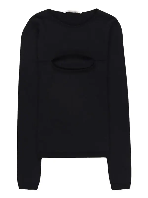 Stella McCartney Cut-out Detail Knit Top - Black