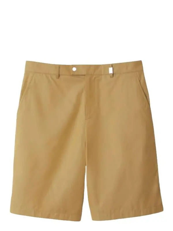 Burberry Cotton Chino Shorts - Nude
