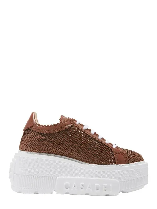 Casadei Nexus Wedge Platform Sneakers - White