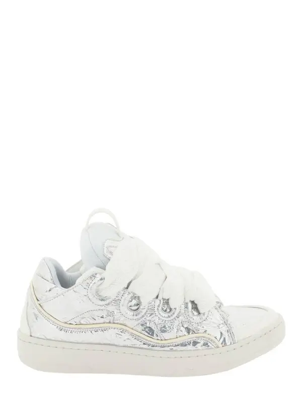 LANVIN Curb Lace-up Sneakers - White