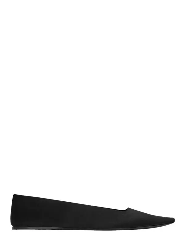 Saint Laurent Poppy Slip-on Flat - Black