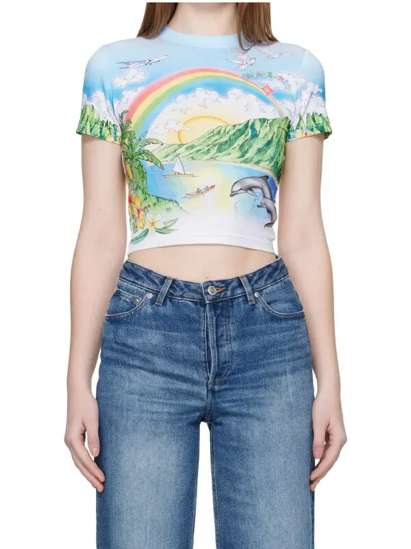Casablanca Printed T-shirt - Blue