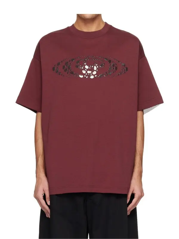 Casablanca Pebble Logo T-shirt - Red