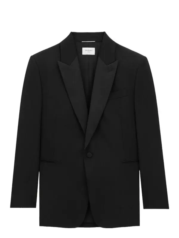 Saint Laurent Single-breasted Tuxedo Jacket - Black