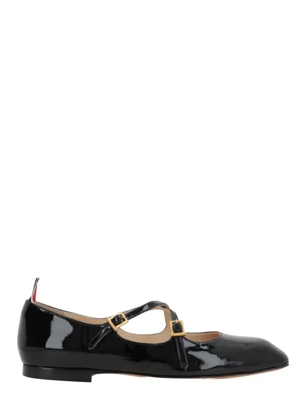 Thom Browne Mary Jane Ballerina Flats - Black