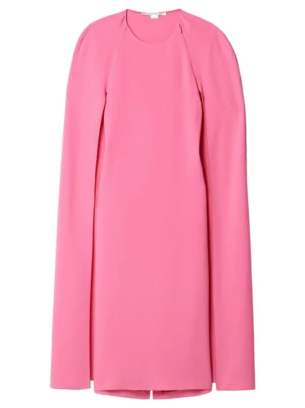 Stella McCartney Cape Dress With Logo Detail - Pink