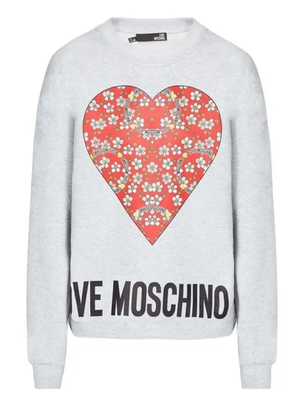 Moschino Floral Print Sweatshirt - White