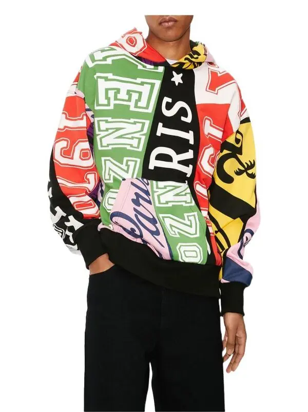 Kenzo Flag Logo Hoodie - Black